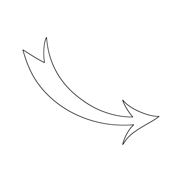 White Curved Arrow PNG - Stylish Directional Symbol | Arrow PNG