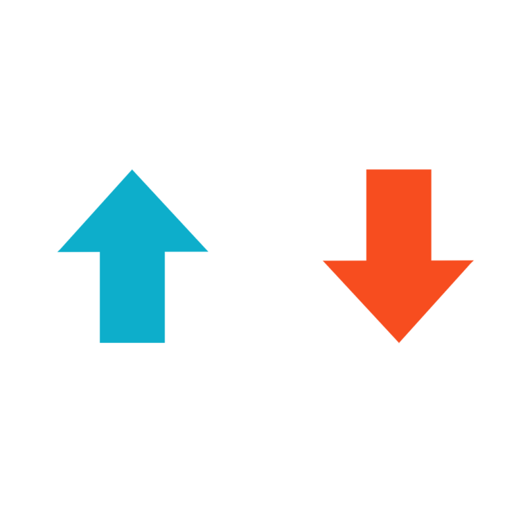 Up and Down Arrow Symbol - Free Transparent PNG | Arrow PNG