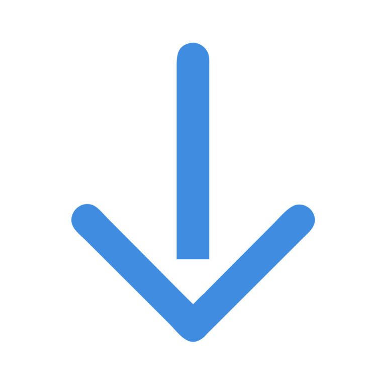 Blue Down Arrow PNG – High-Quality Transparent Icon - Arrow PNG