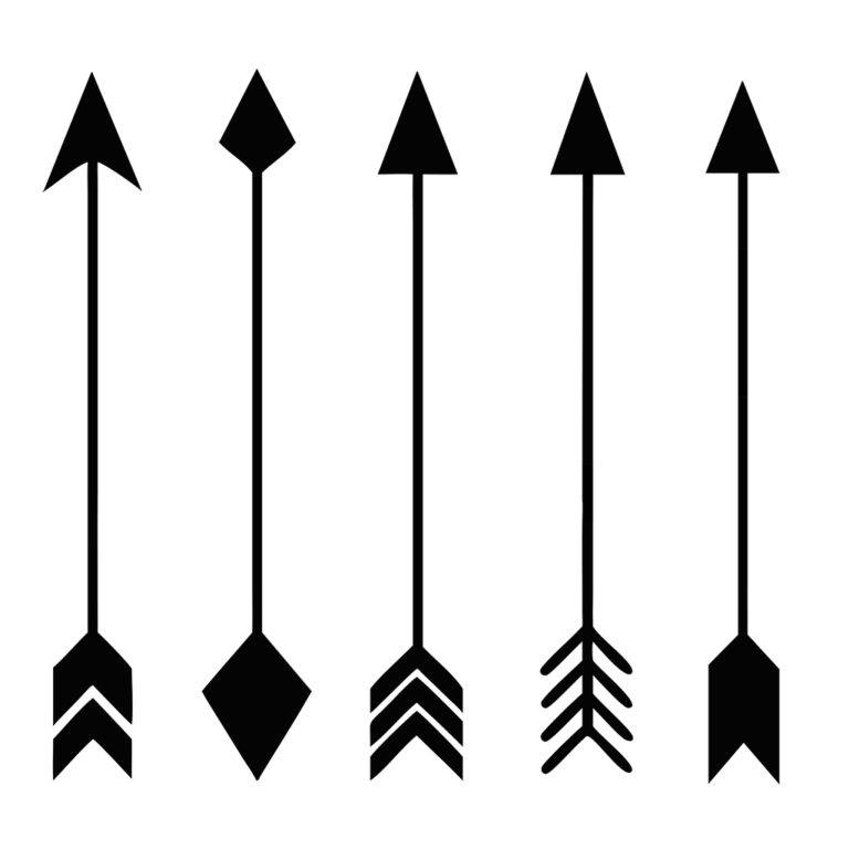 Multiple Arrows Clipart – A Versatile PNG for Design Projects | Arrow PNG