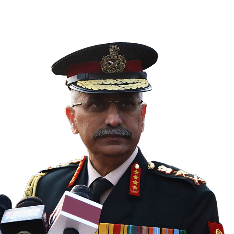 India Army Chief General MM Naravane in Military Uniform | Arrow PNG