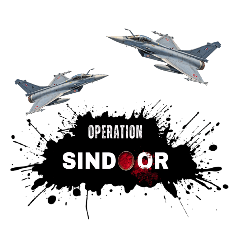 High-Quality Operation Sindoor Logo PNG with Rafale Jets | Arrow PNG