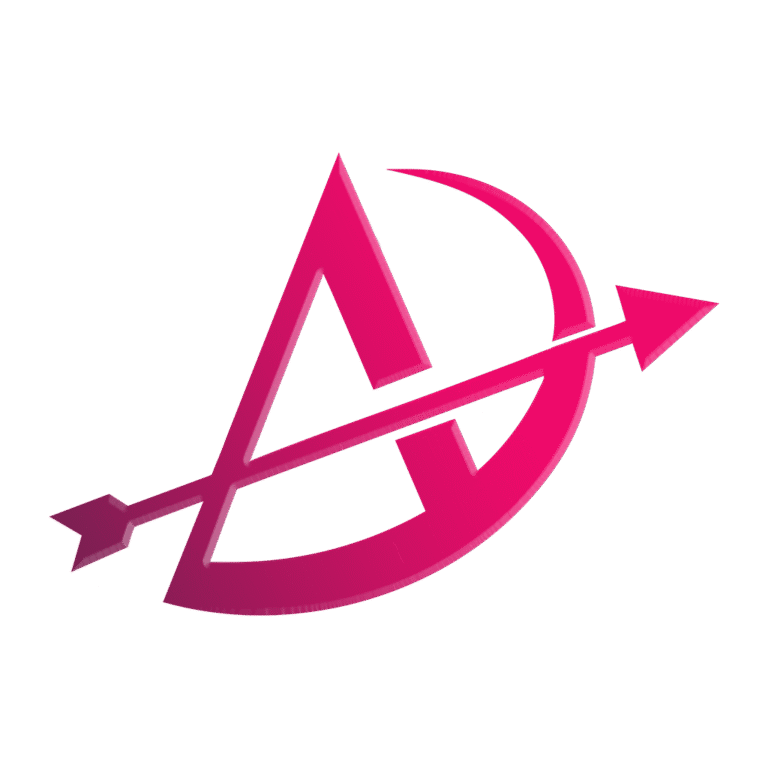 A Text Logo PNG – Gradient Design with Arrow Concept | Arrow PNG