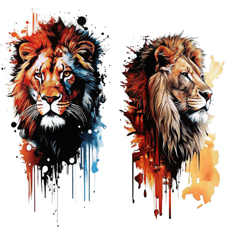 Majestic Transparent Lion PNG Art - Arrow PNG