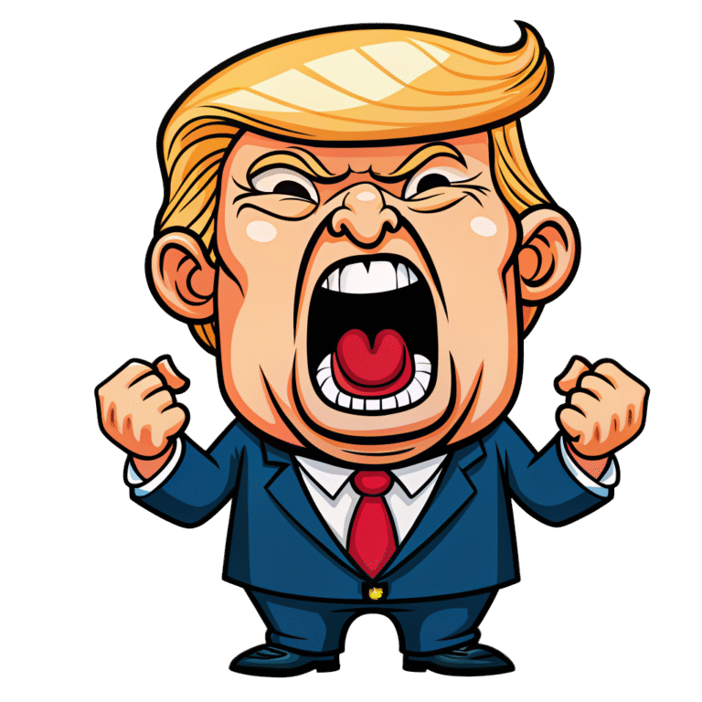 Angry Trump Cartoon PNG – Funny Political Clipart | Arrow PNG
